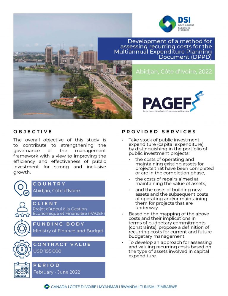 Development Solutions Institute | Development of a method for assessing ...