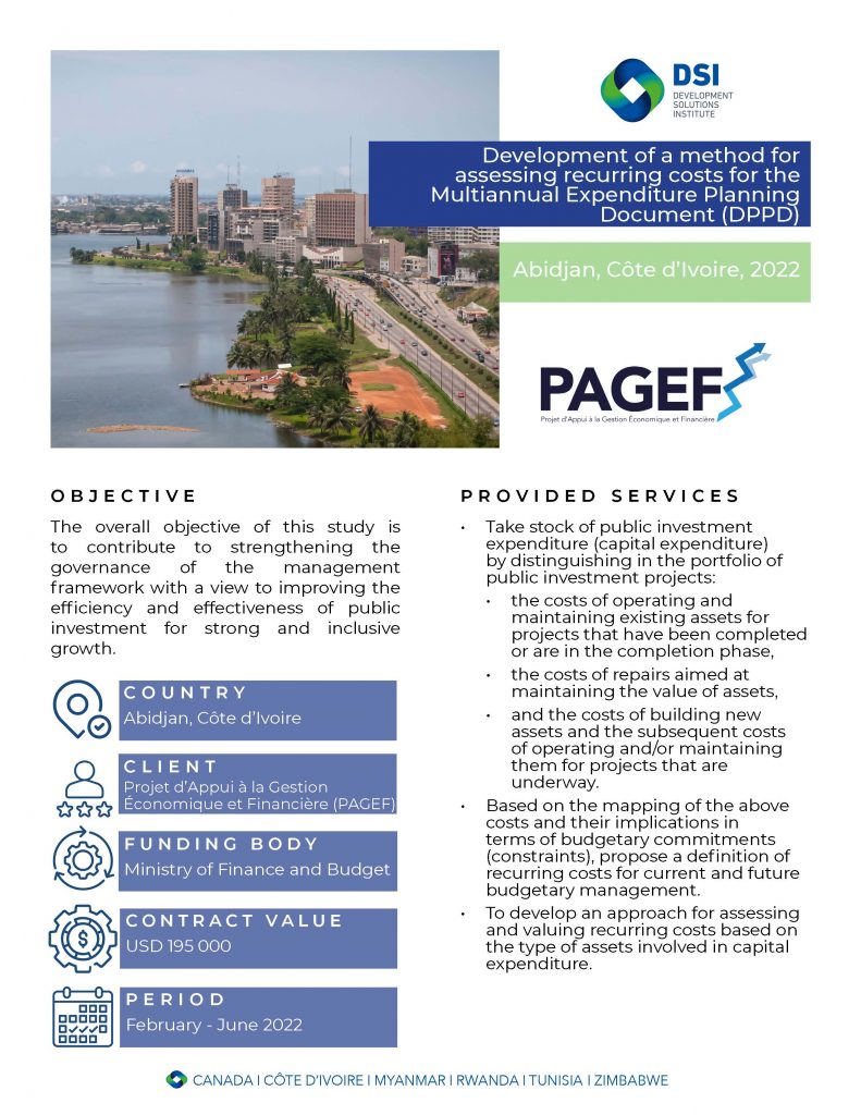 Development Solutions Institute | Development of a method for assessing ...