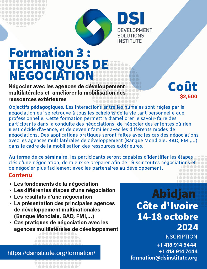 Development Solutions Institute Training - Development Solutions Institute